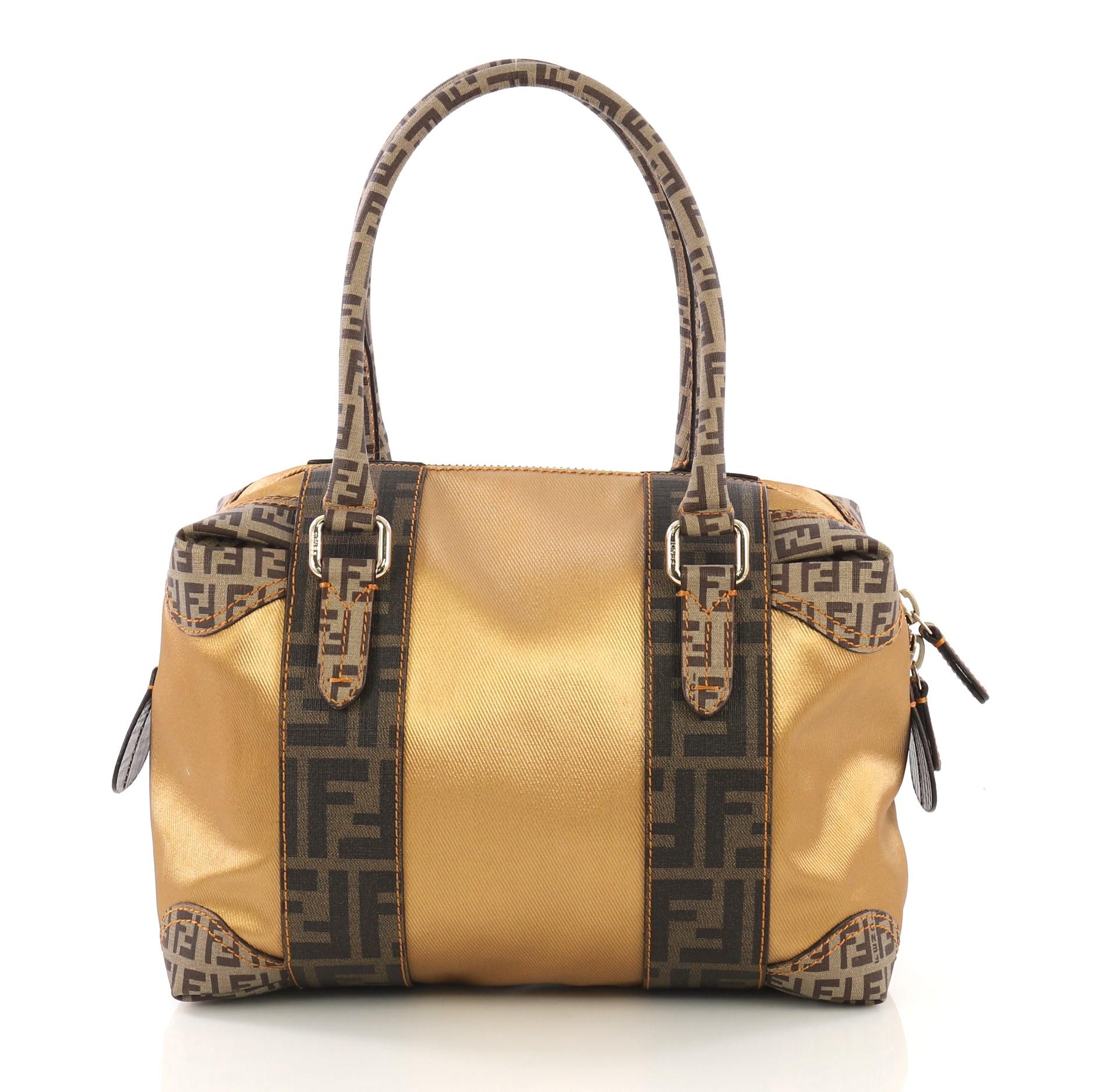 Fendi B. Mix Tote Zucca Coated Canvas Medium at 1stDibs