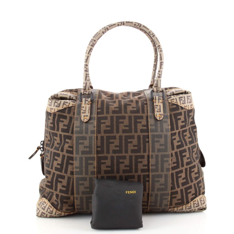 Fendi B Mix Tote Zucca Mixed Media Large at 1stDibs