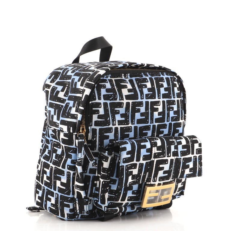 Fendi Baguette Backpack Zucca Nylon For Sale at 1stDibs