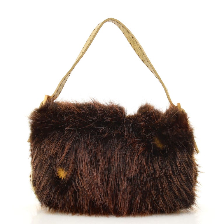 Fendi Baguette Bag Fur at 1stDibs