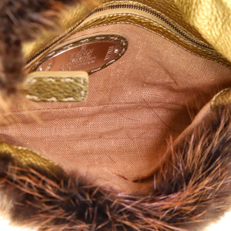 Fendi Baguette Bag Fur at 1stDibs