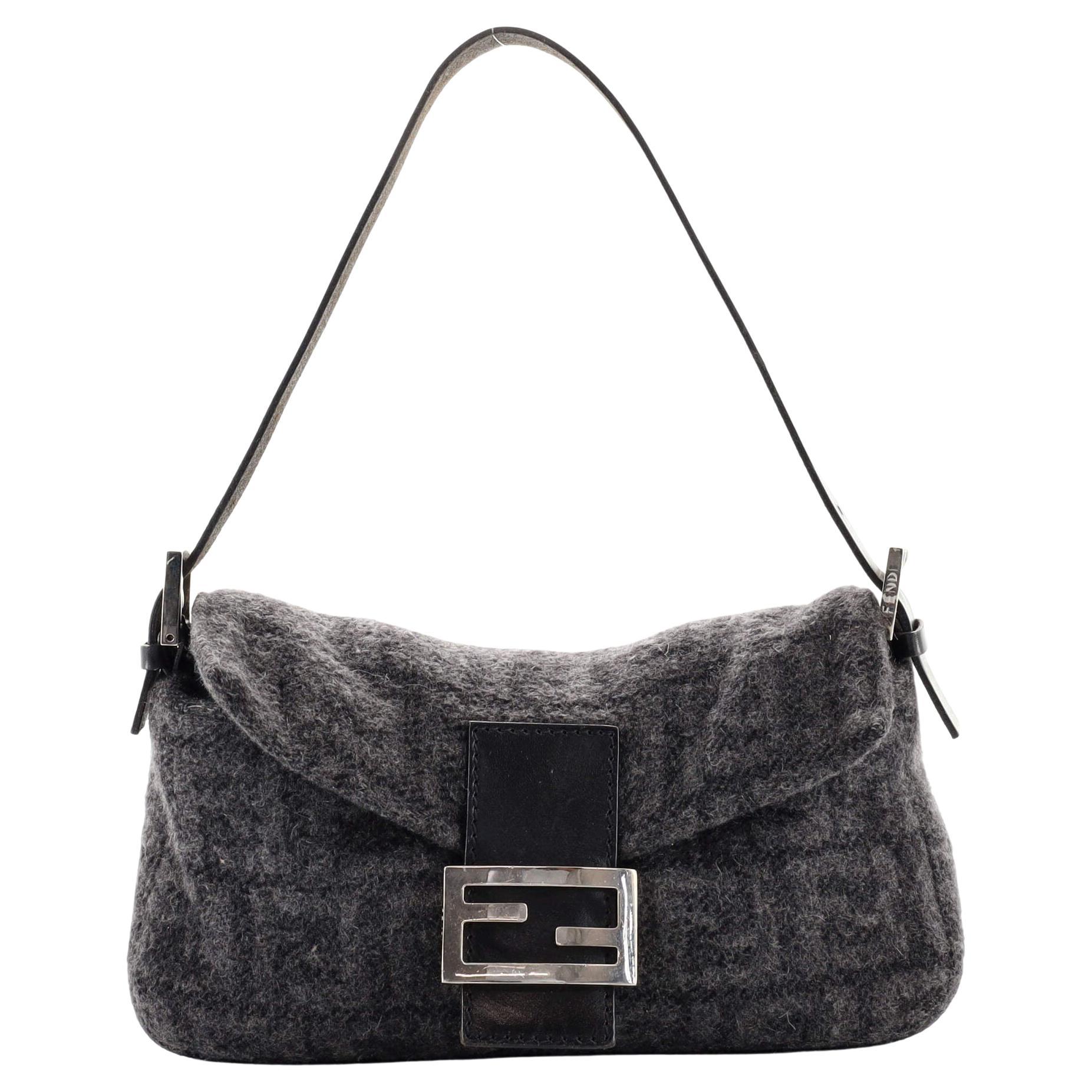 Fendi Baguette Bag Zucca Wool at 1stDibs | fendi wool baguette