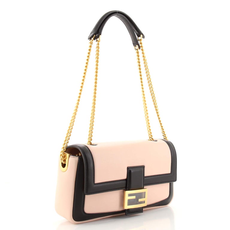 Fendi Baguette Chain Bag Leather Medium For Sale at 1stDibs