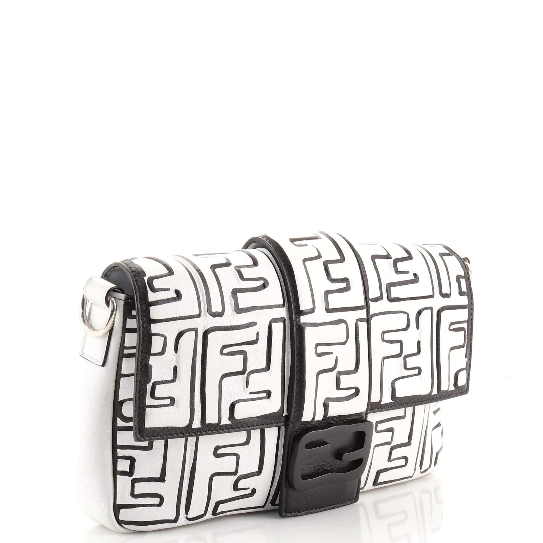 Fendi Baguette NM Bag Printed Zucca Embossed Leather Medium at 1stDibs ...
