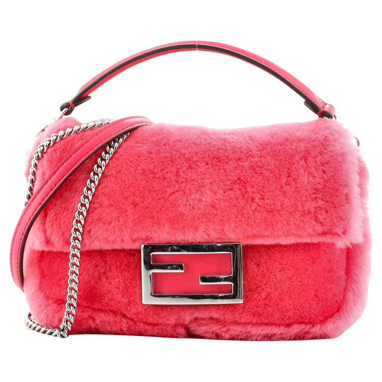Fendi Baguette NM Bag Shearling Mini at 1stDibs