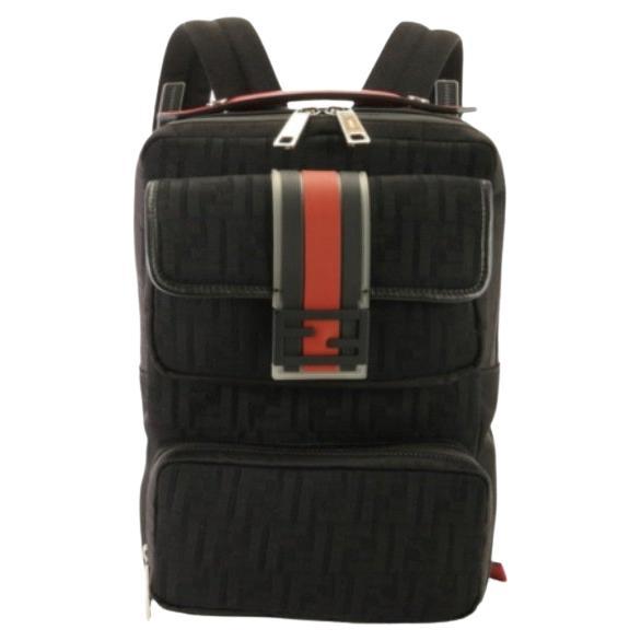 Fendi Baguette Backpack Printed Nylon For Sale at 1stDibs