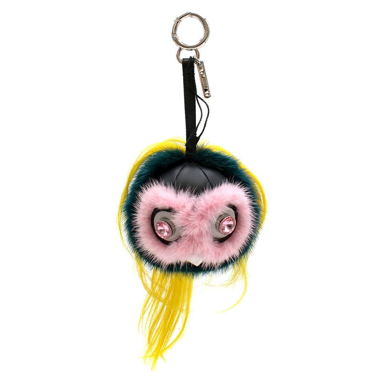 Fendi Beak Mohawk Fur Monster Charm at 1stDibs