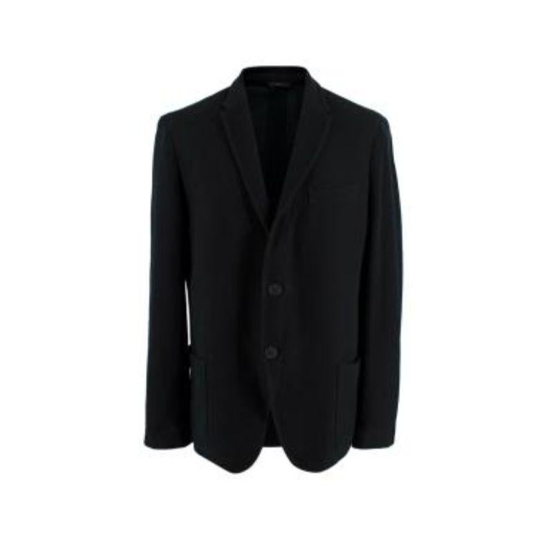 Fendi Black Cotton Mesh Single Breasted Blazer For Sale at 1stDibs