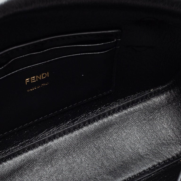 Fendi Black Glossy Leather FF Belt Bag at 1stDibs