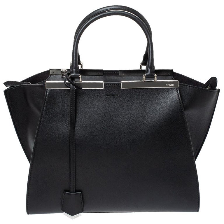 Fendi Black Leather 3Jours Tote at 1stDibs