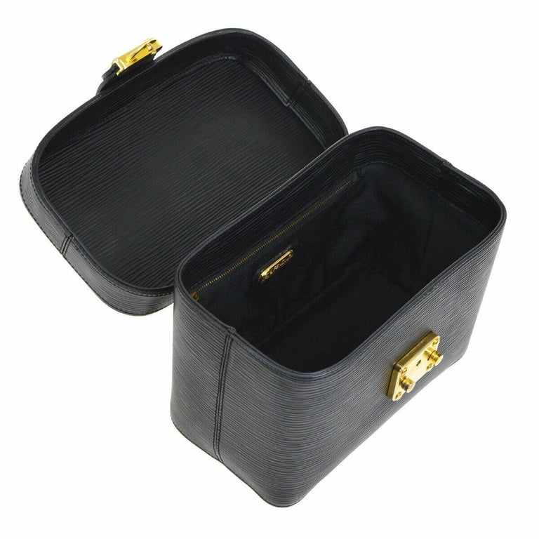 Fendi Black Leather Box Vanity 2 in 1 Evening Top Handle Satchel ...