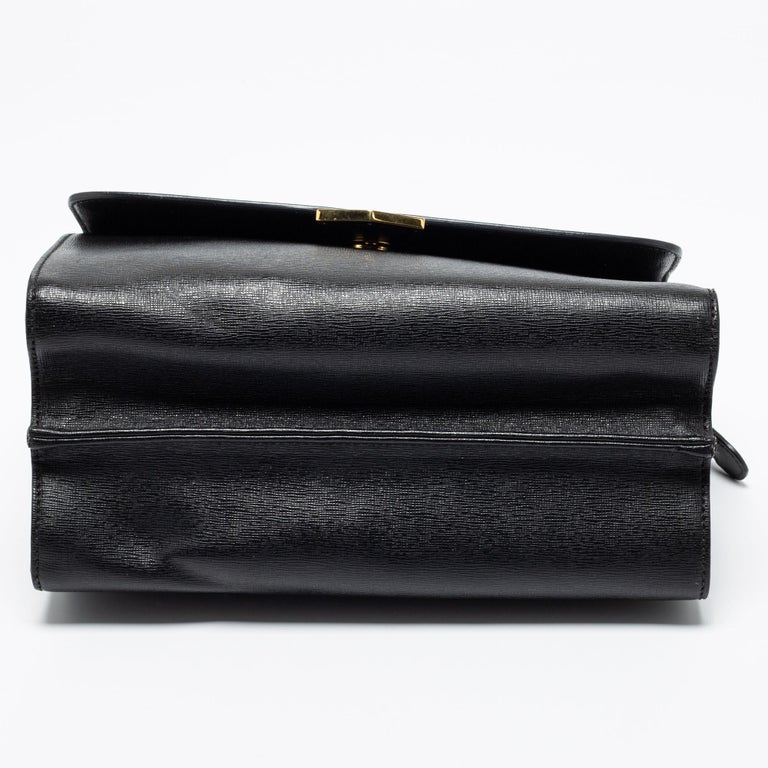 Fendi Black Leather Demi Jour Shoulder Bag For Sale at 1stDibs