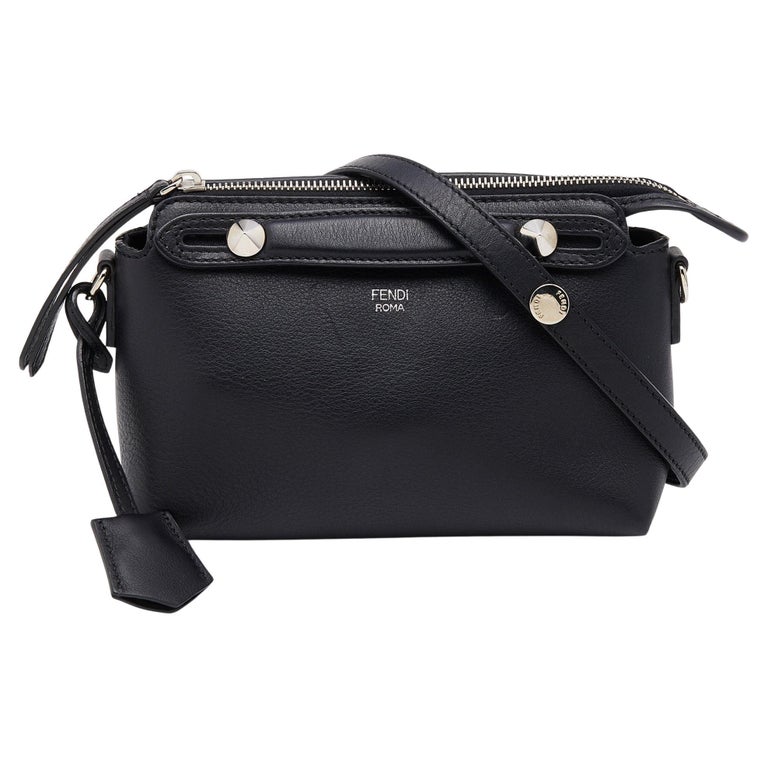 Fendi Black Leather Small By The Way Shoulder Bag For Sale at 1stDibs