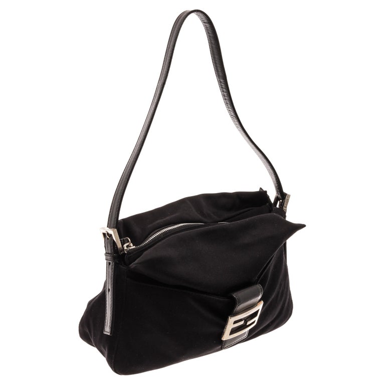 Fendi Black Nylon Shoulder Bag For Sale at 1stDibs