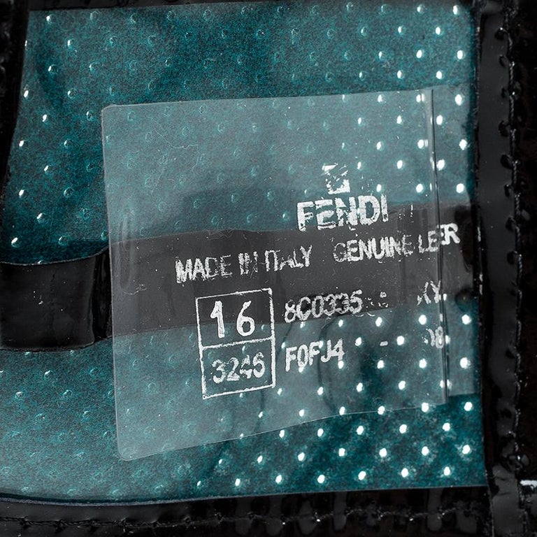 Fendi Black Perforated Leather Wide Belt 70cm For Sale at 1stDibs ...