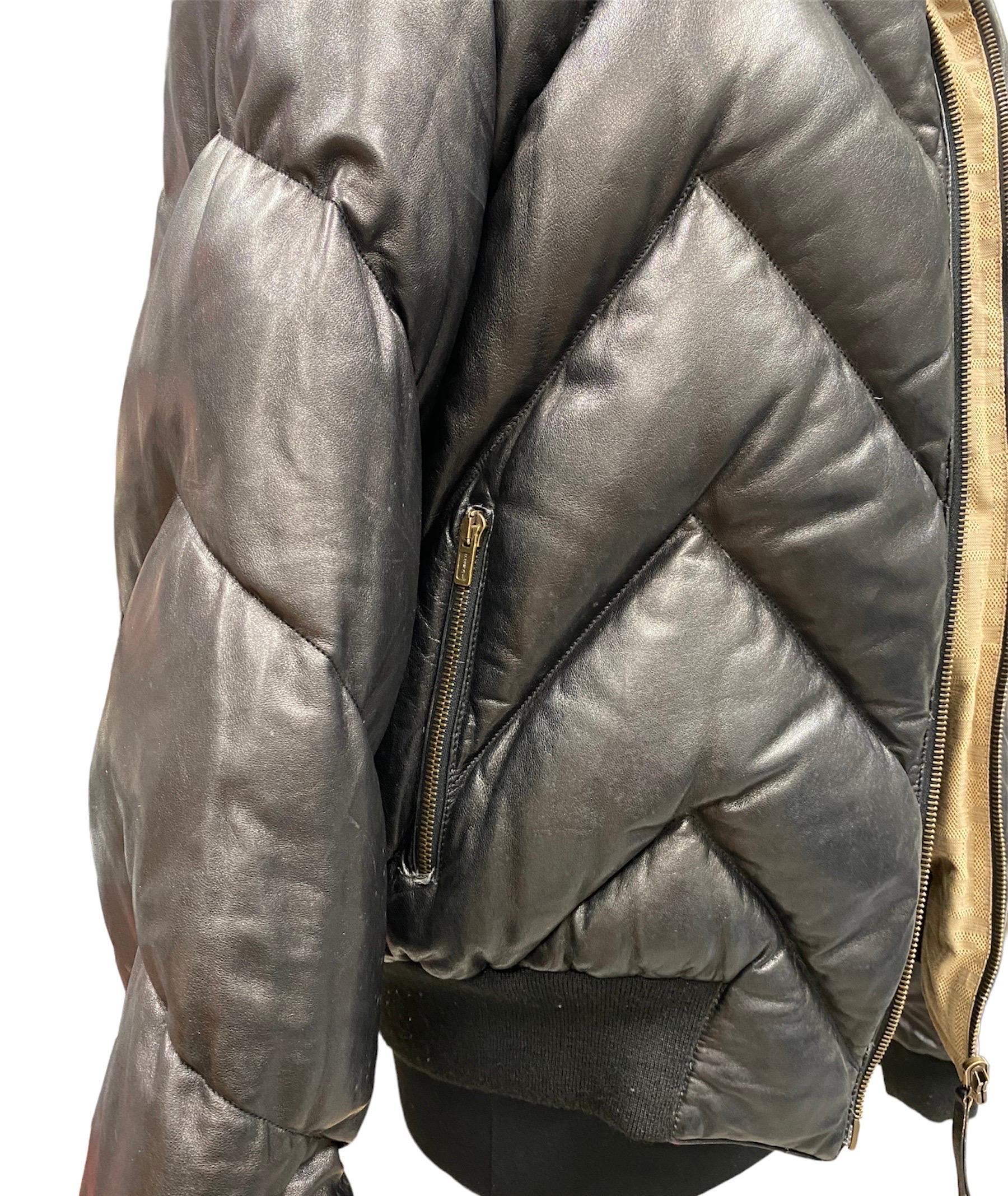 Fendi Bomber Jacket Double-face For Sale at 1stDibs