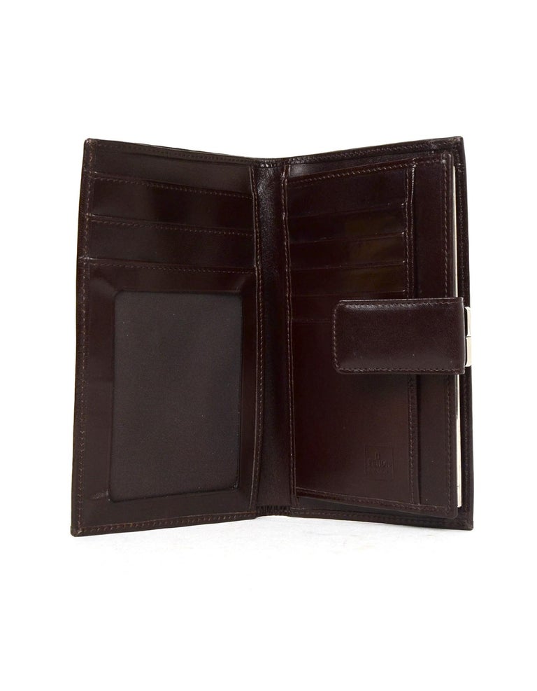 Fendi Brown FF Monogram Zucca Wallet W/ Box For Sale at 1stDibs