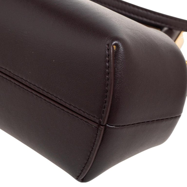 Fendi Brown Leather Small First Shoulder Bag at 1stDibs