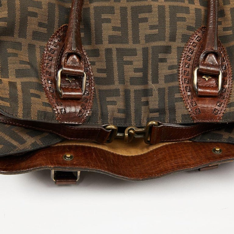 Fendi Brown Monogram Tote Bag at 1stDibs