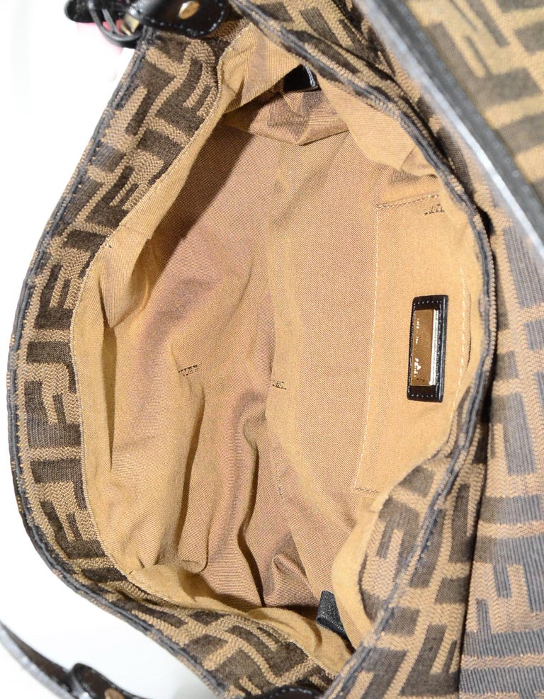 Fendi Brown Tobacco Monogram Chef Shoulder Bag For Sale at 1stDibs ...