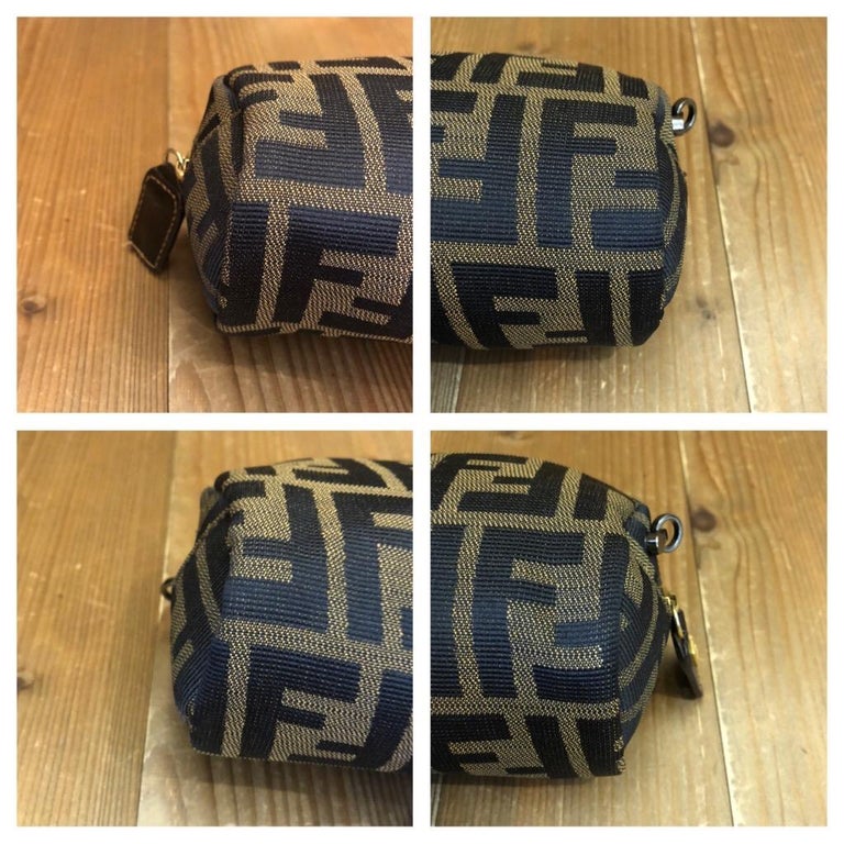FENDI Brown Zucca Jacquard Cosmetic Pouch at 1stDibs | fendi cosmetic ...