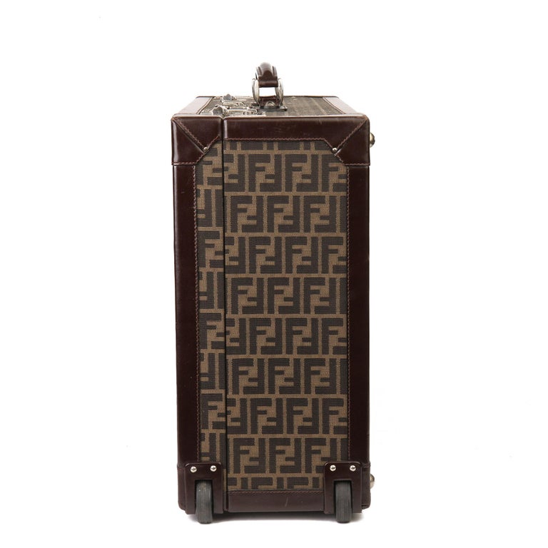 Fendi Brown Zucca Monogram Canvas Trunk Originally Owned by Karl ...