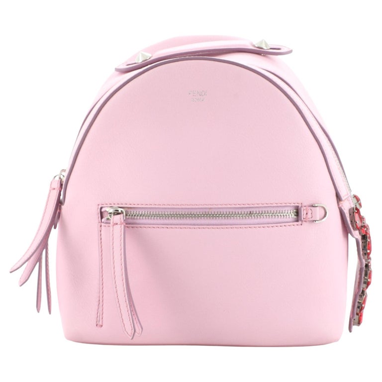 Fendi By The Way Backpack Leather with Crystals Mini For Sale at 1stDibs