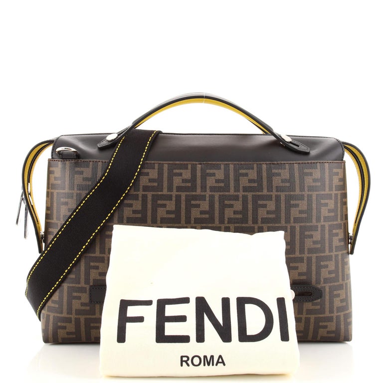 Fendi By The Way Laptop Briefcase Zucca Coated Canvas at 1stDibs