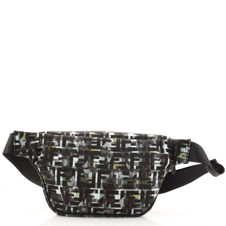 Fendi Camouflage FF Waist Bag Printed Nylon For Sale at 1stDibs