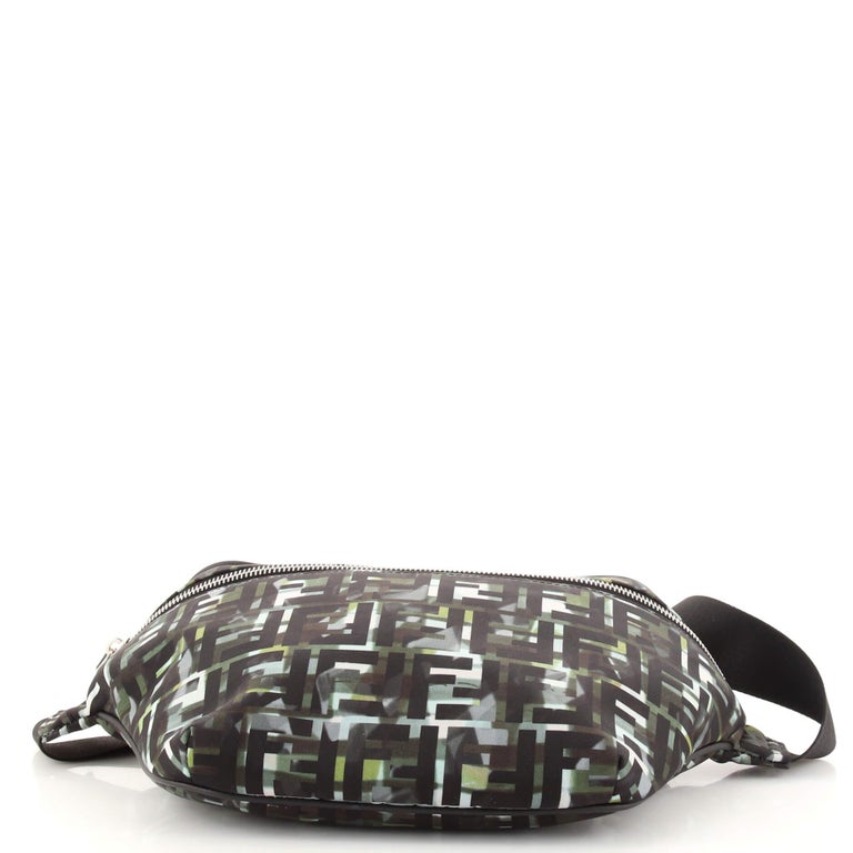 Fendi Camouflage FF Waist Bag Printed Nylon For Sale at 1stDibs