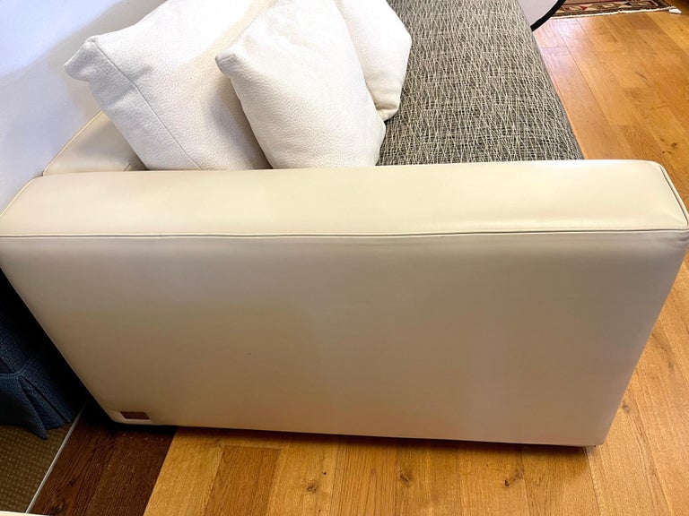 Fendi Casa Leather Chaise Sofa Made in Italy at 1stDibs