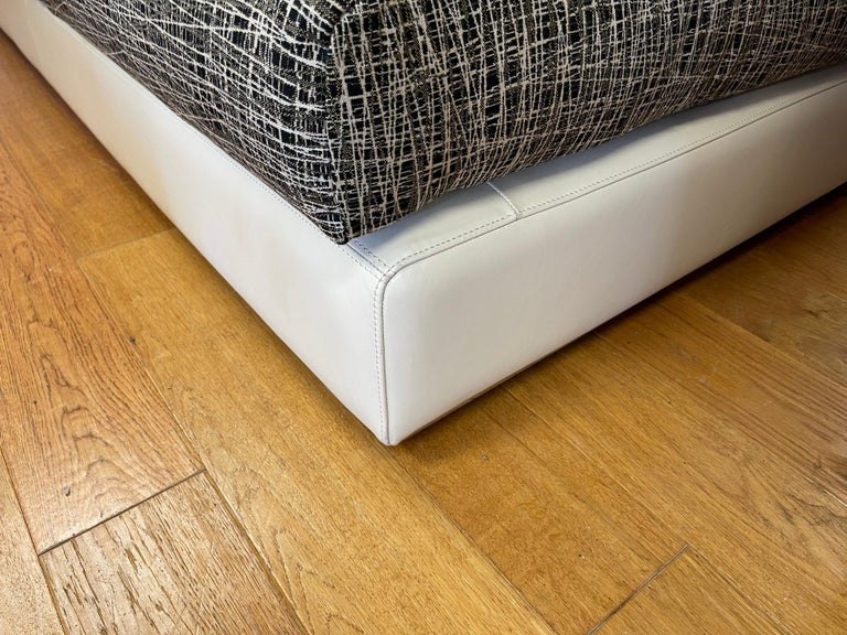 Fendi Casa Leather Chaise Sofa Made in Italy at 1stDibs