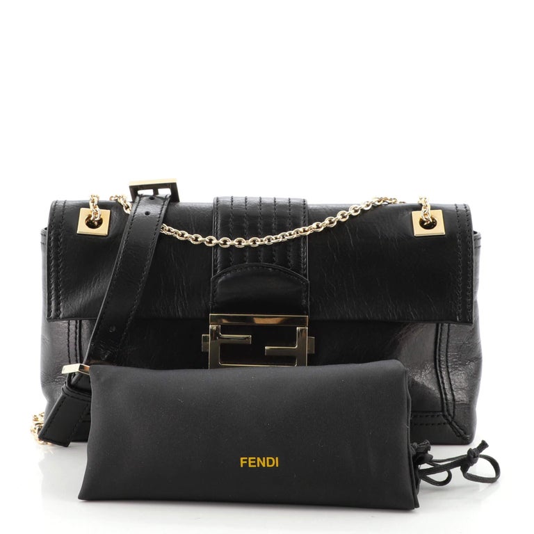 Fendi Chain Strap Baguette Leather Medium For Sale at 1stDibs