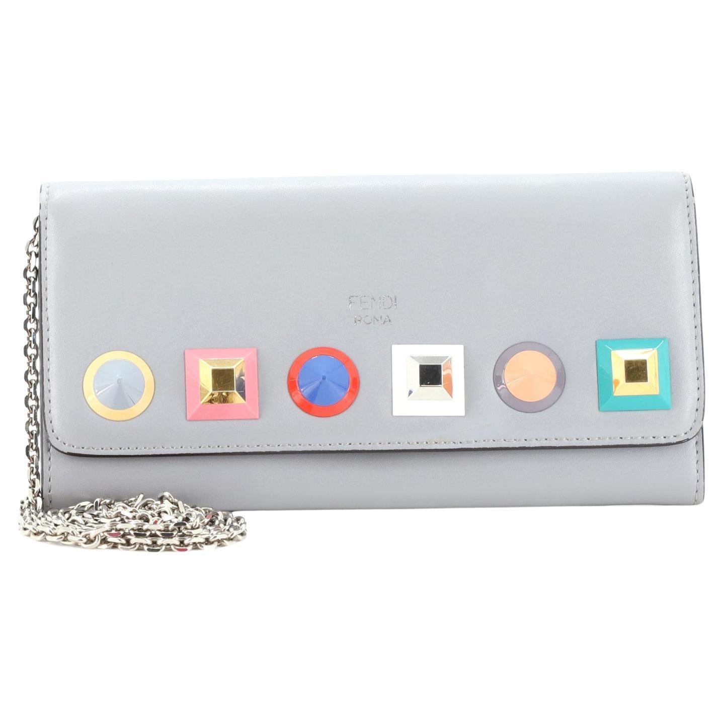 Fendi Grey Fun Fair Wallet on Chain Bag at 1stDibs | funfair wallet
