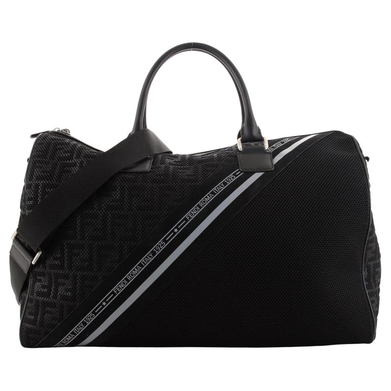 Fendi Convertible Duffle Bag Zucca Mesh and Leather Large at 1stDibs