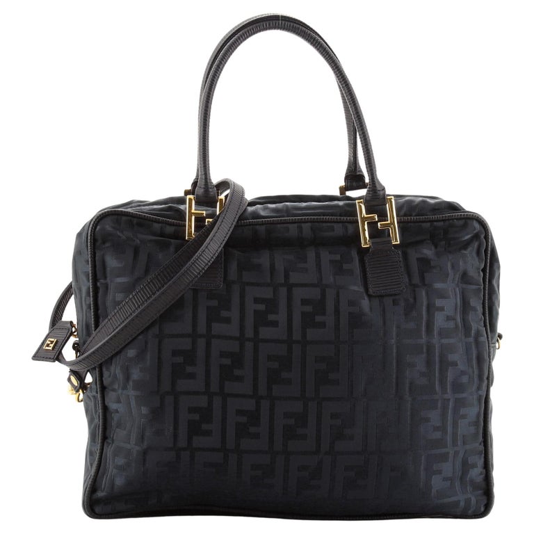 Fendi Convertible FF Briefcase Zucca Nylon Medium at 1stDibs