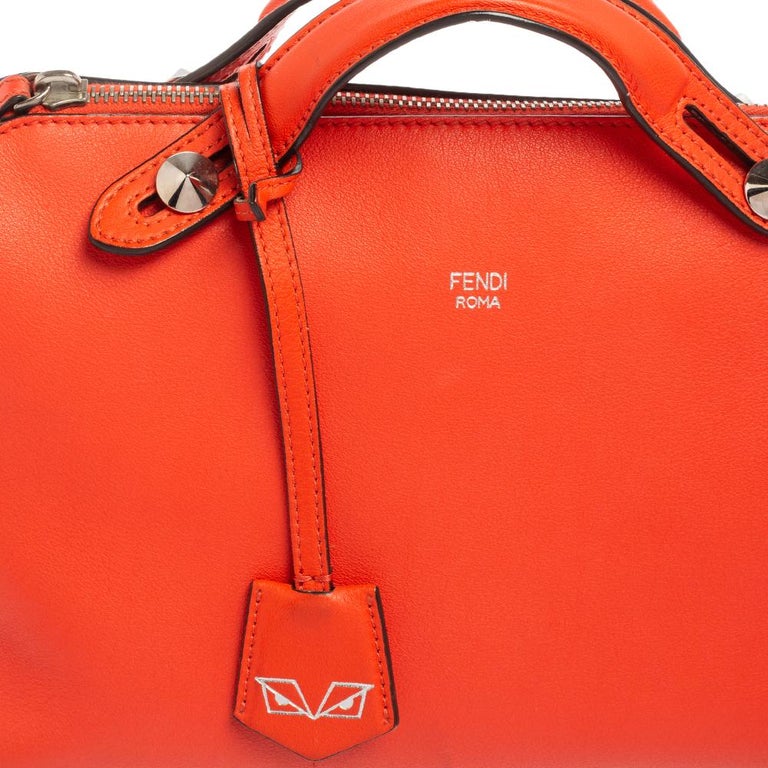 Fendi Coral Red Leather Small By The Way Shoulder Bag at 1stDibs ...