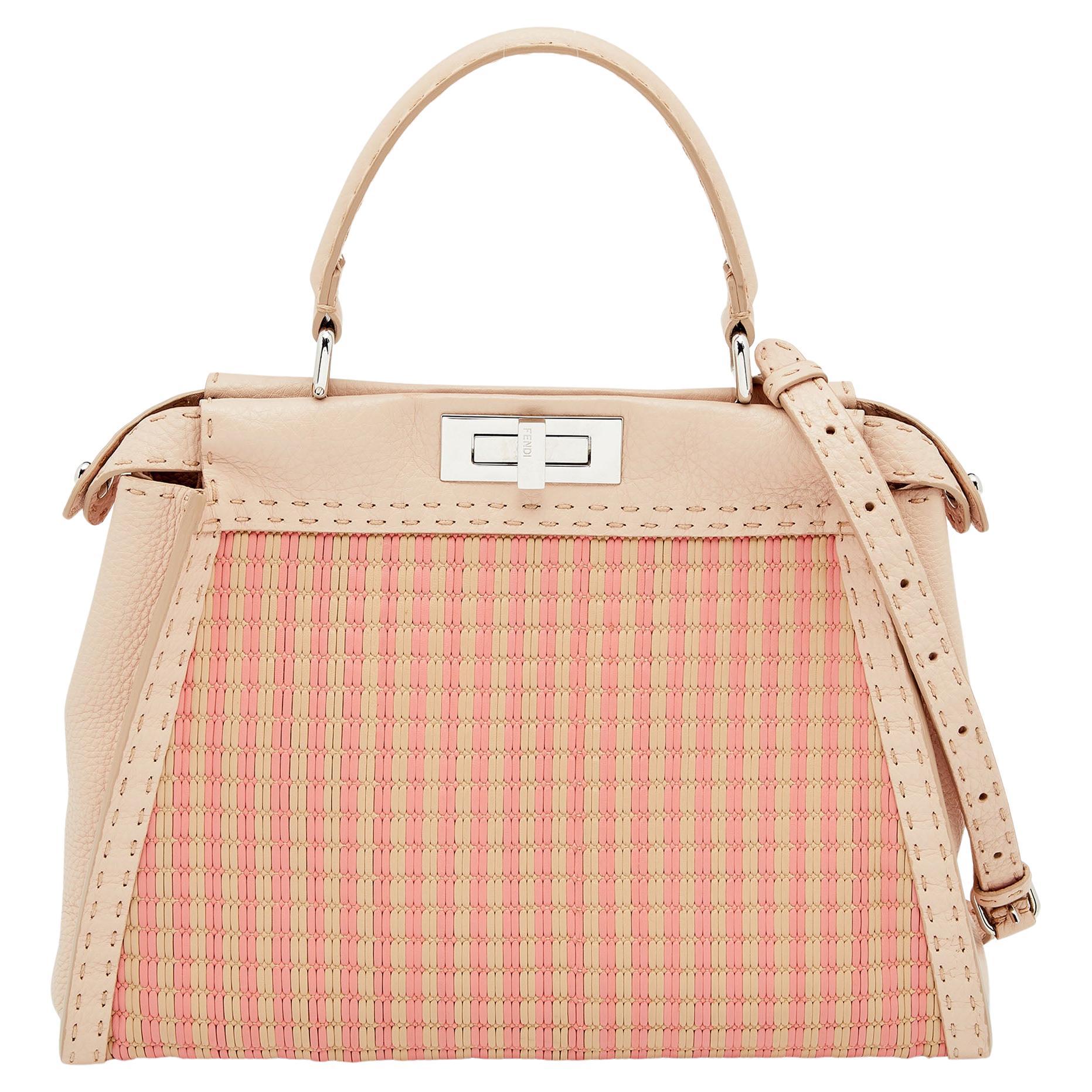 Fendi 2Jours Bag Straw Petite at 1stDibs