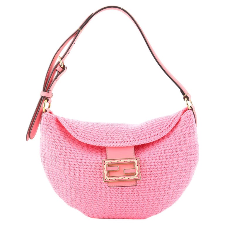 Fendi Croissant Hobo Crochet Small For Sale at 1stDibs