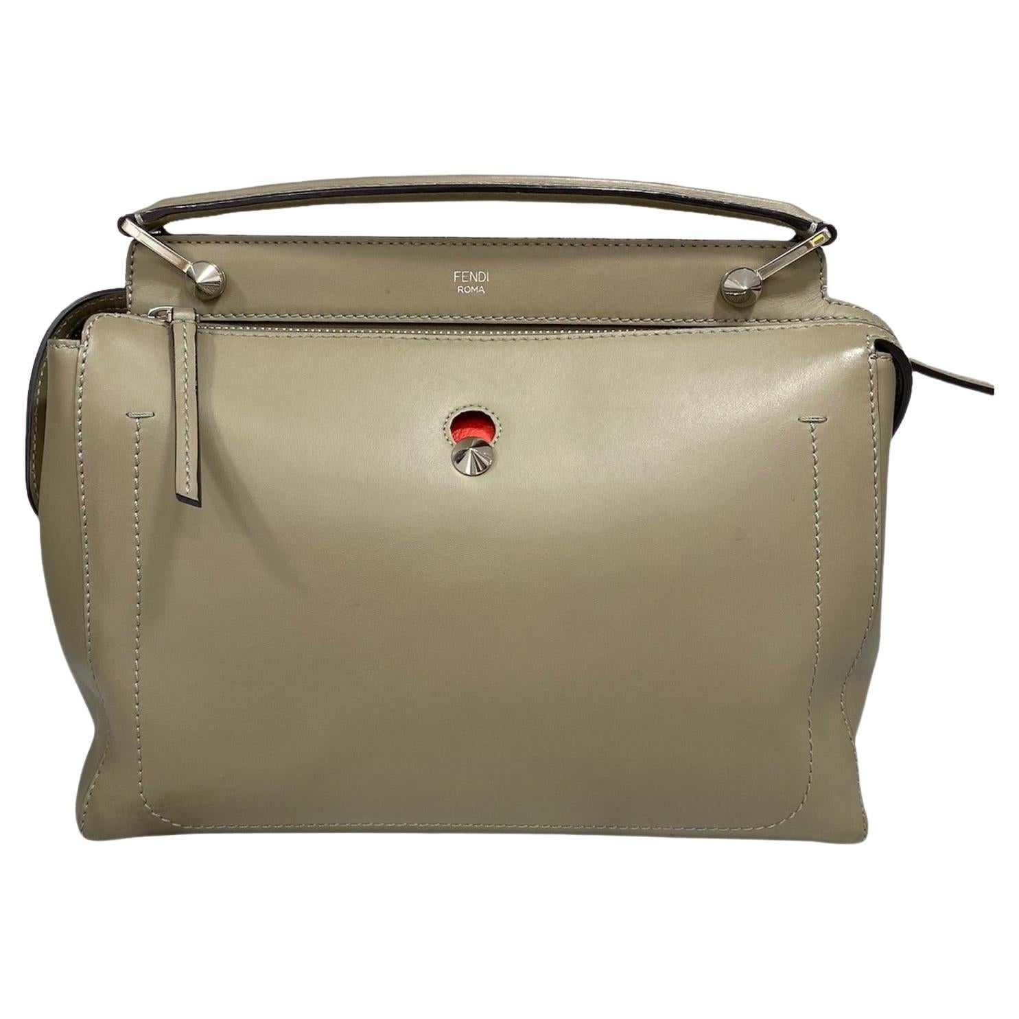 Fendi Beige Leather Large Peekaboo Top Handle Bag For Sale at 1stDibs ...