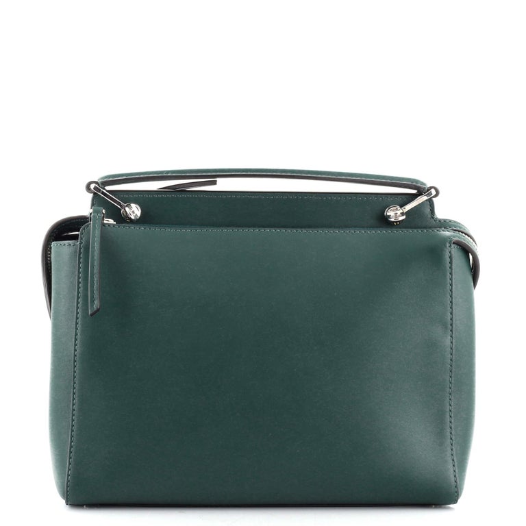 Fendi DotCom Convertible Satchel Ruffled Leather Medium For Sale at 1stDibs