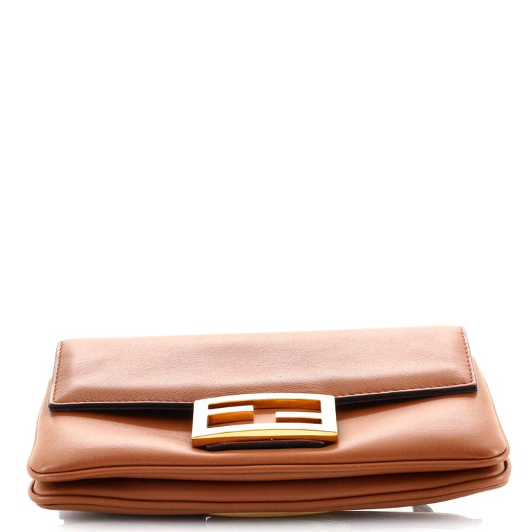 Fendi Duo Baguette Crossbody Bag Leather Small For Sale at 1stDibs
