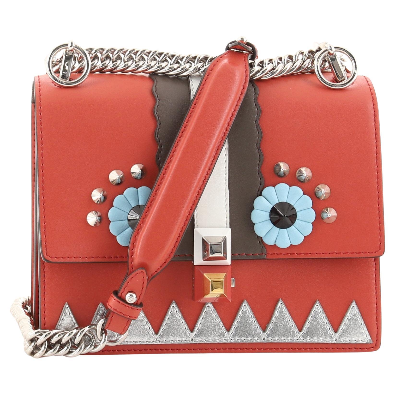 Fendi Multicolor Stripe Leather and Suede Small First Bag at 1stDibs