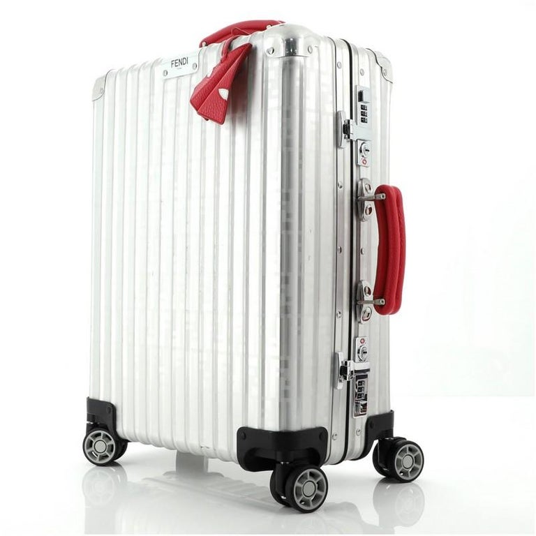 Fendi Fendi x Rimowa Cabin Trolley Zucca Aluminum at 1stDibs