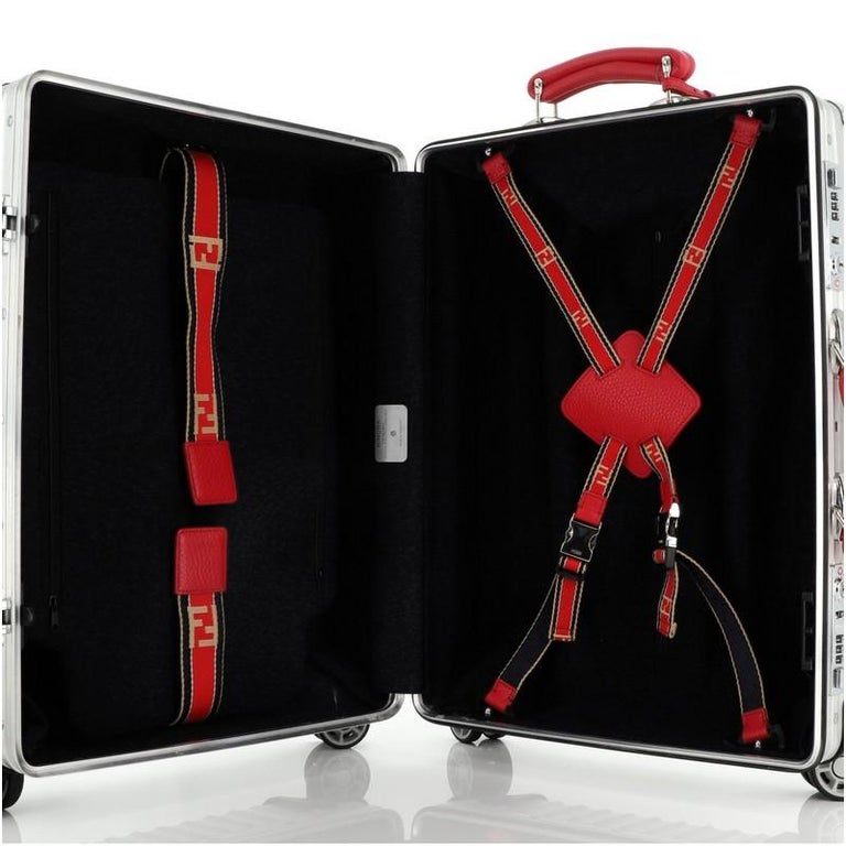 Fendi Fendi x Rimowa Cabin Trolley Zucca Aluminum at 1stDibs