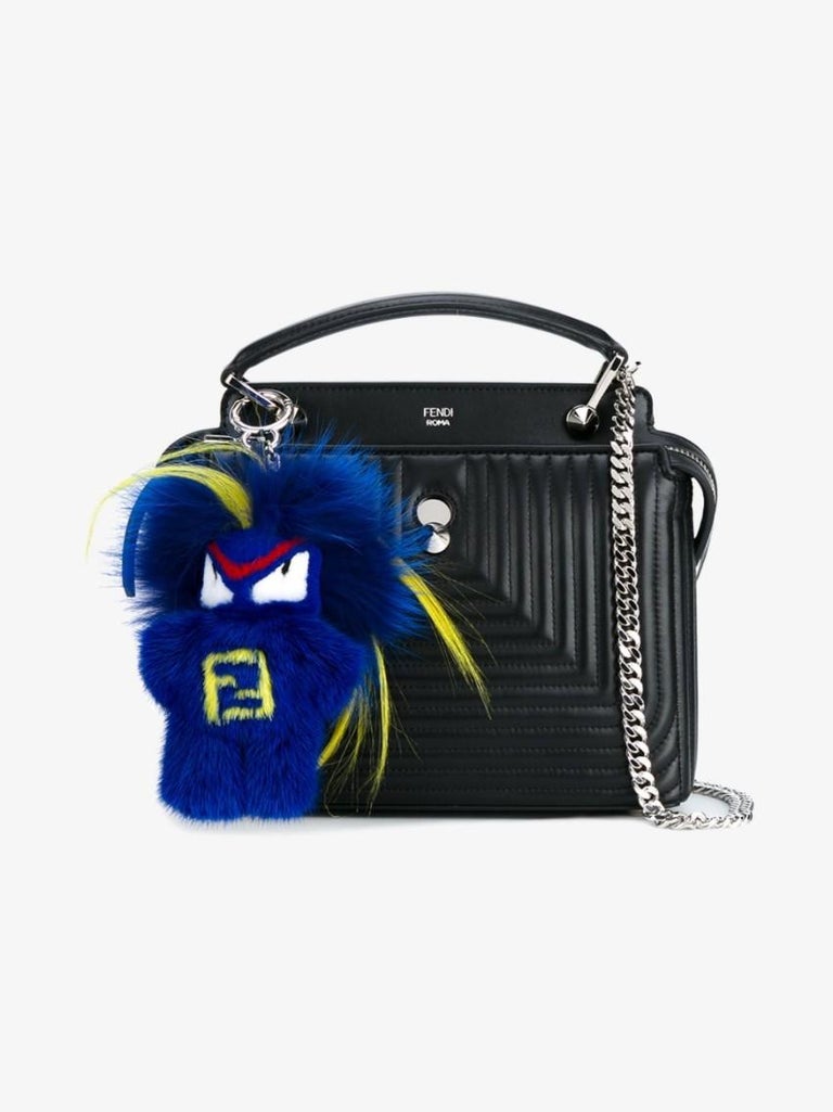 Fendi FendiRumi Bug-Kun Mink and Fox Fur Bag Charm For Sale at 1stDibs