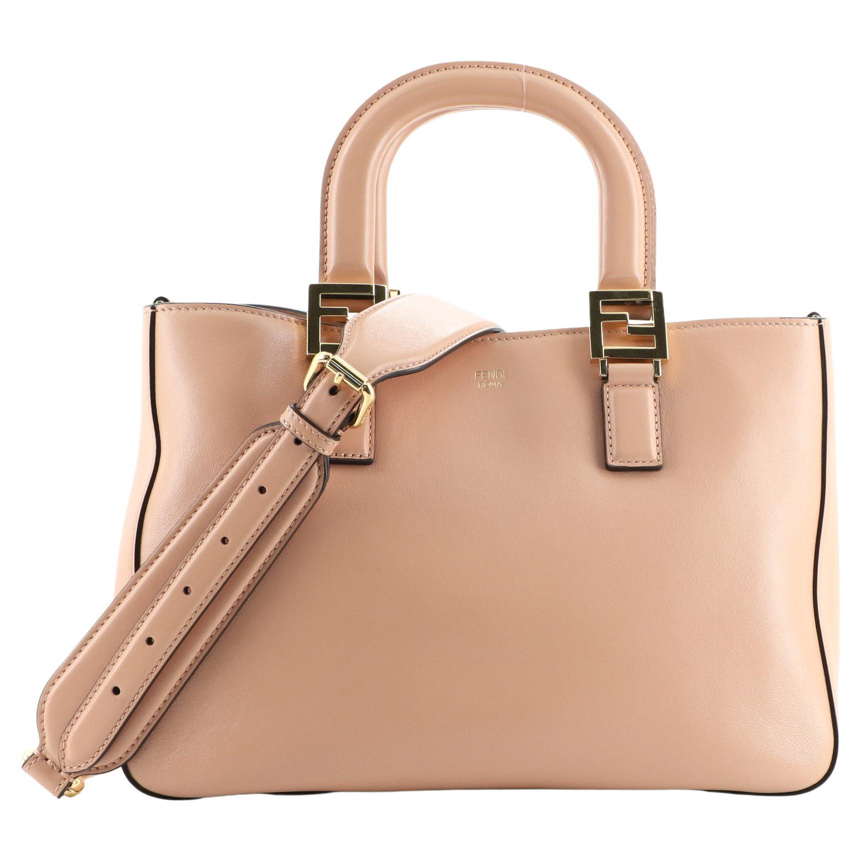 Fendi Flip Tote Leather with Suede Small at 1stDibs