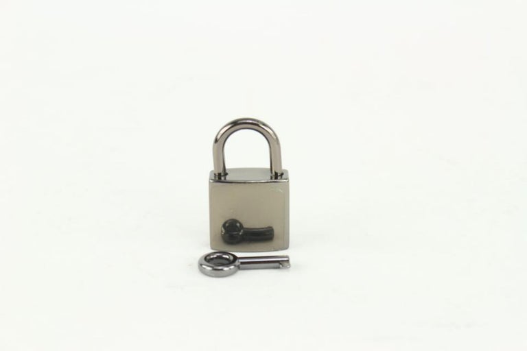 Fendi FF Logo Padlock and Key Lock Set Bag Charm 126f48 For Sale at 1stDibs