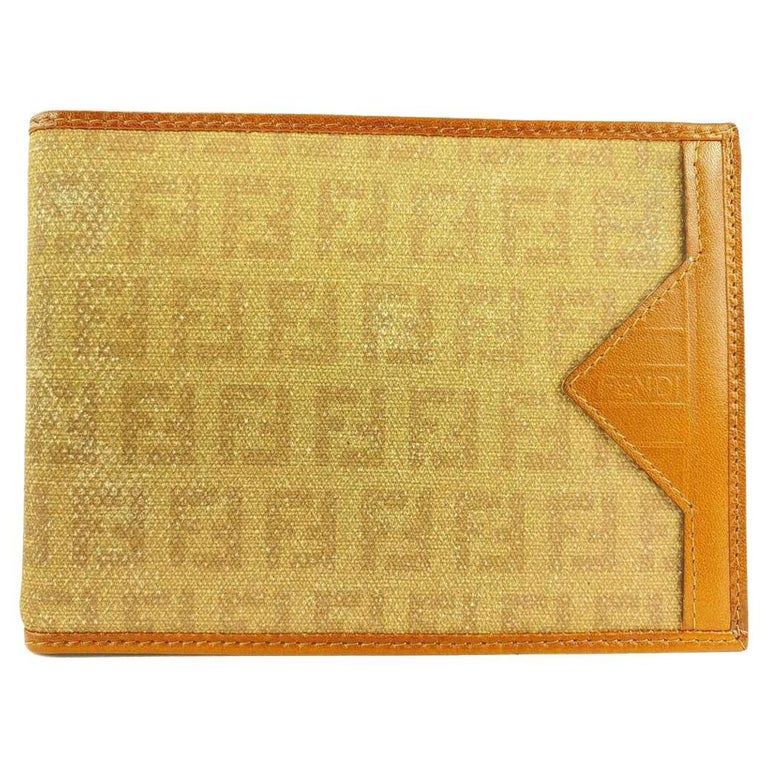 Fendi FF Monogram Logo Men's Bifold Wallet 37F1117 at 1stDibs