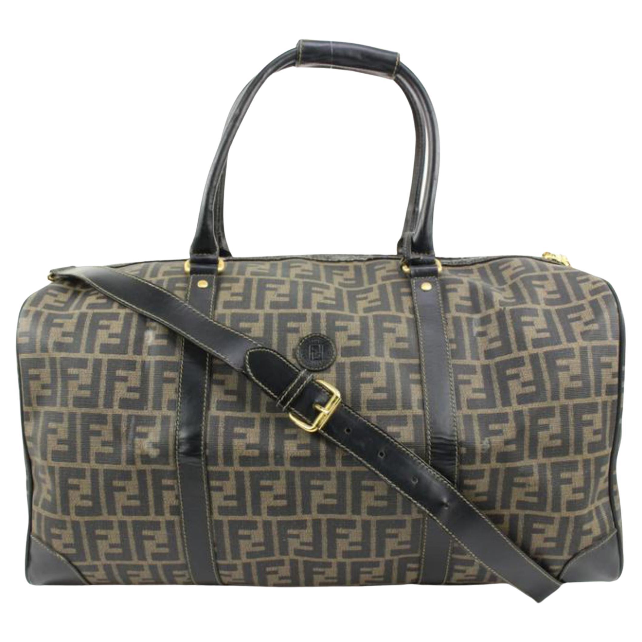 Rare Fendi Hard-Sided Travel Trunk Suitcase Zucca Pattern Vintage 1980s ...